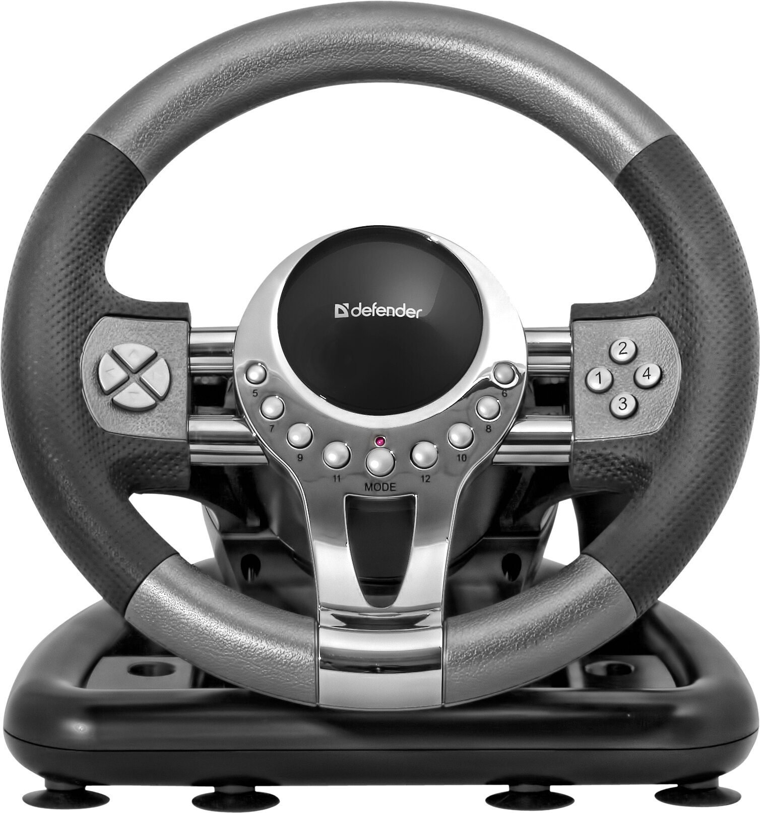 Руль игровой с педалями Defender 64367 FORSAGE GTR USB