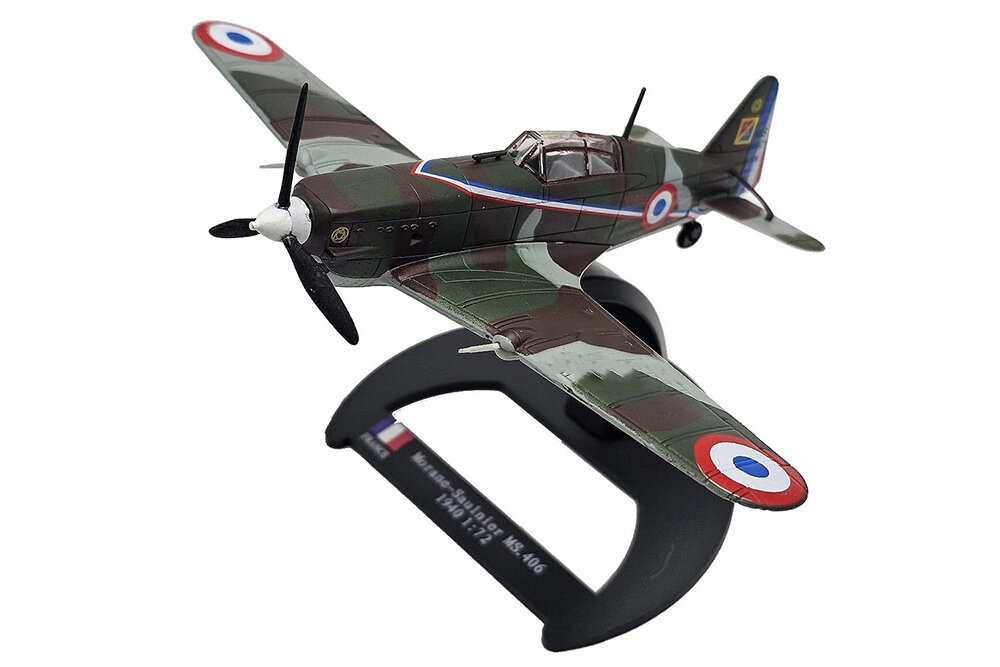Модель коллекционная RBA COLLECTIBLES Morane-saulnier MS.406 france 1940, самолеты великой отечественной войны