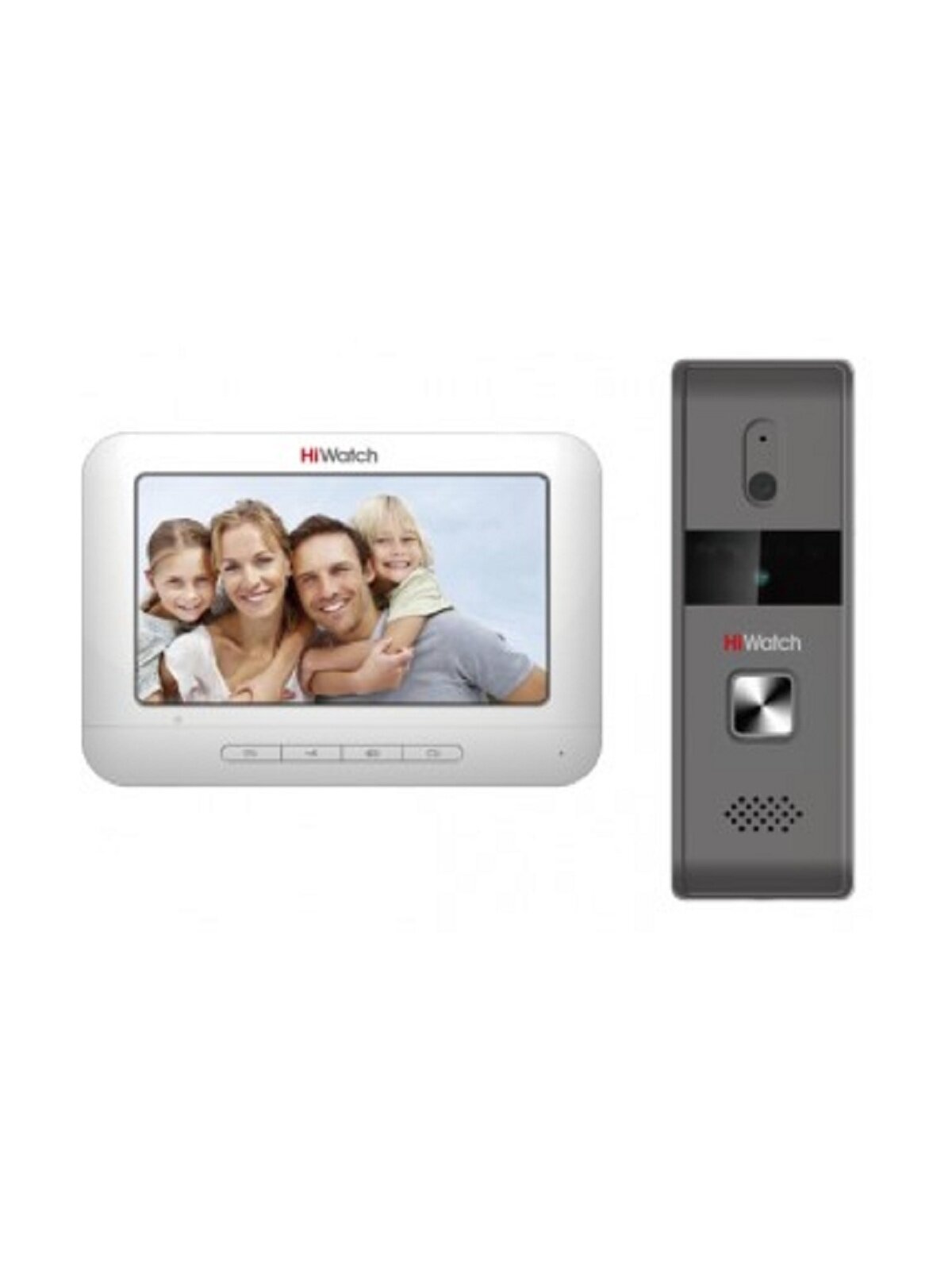 HIKVISION HiWatch DS-D100K: Аналоговый комплект домофонии вызывная панель + монитор