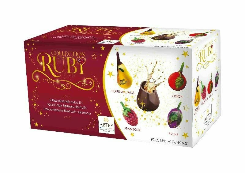 Конфеты ABTEY COLLECTION RUBY Ассорти с ликерной начинкой /картон/ 140г