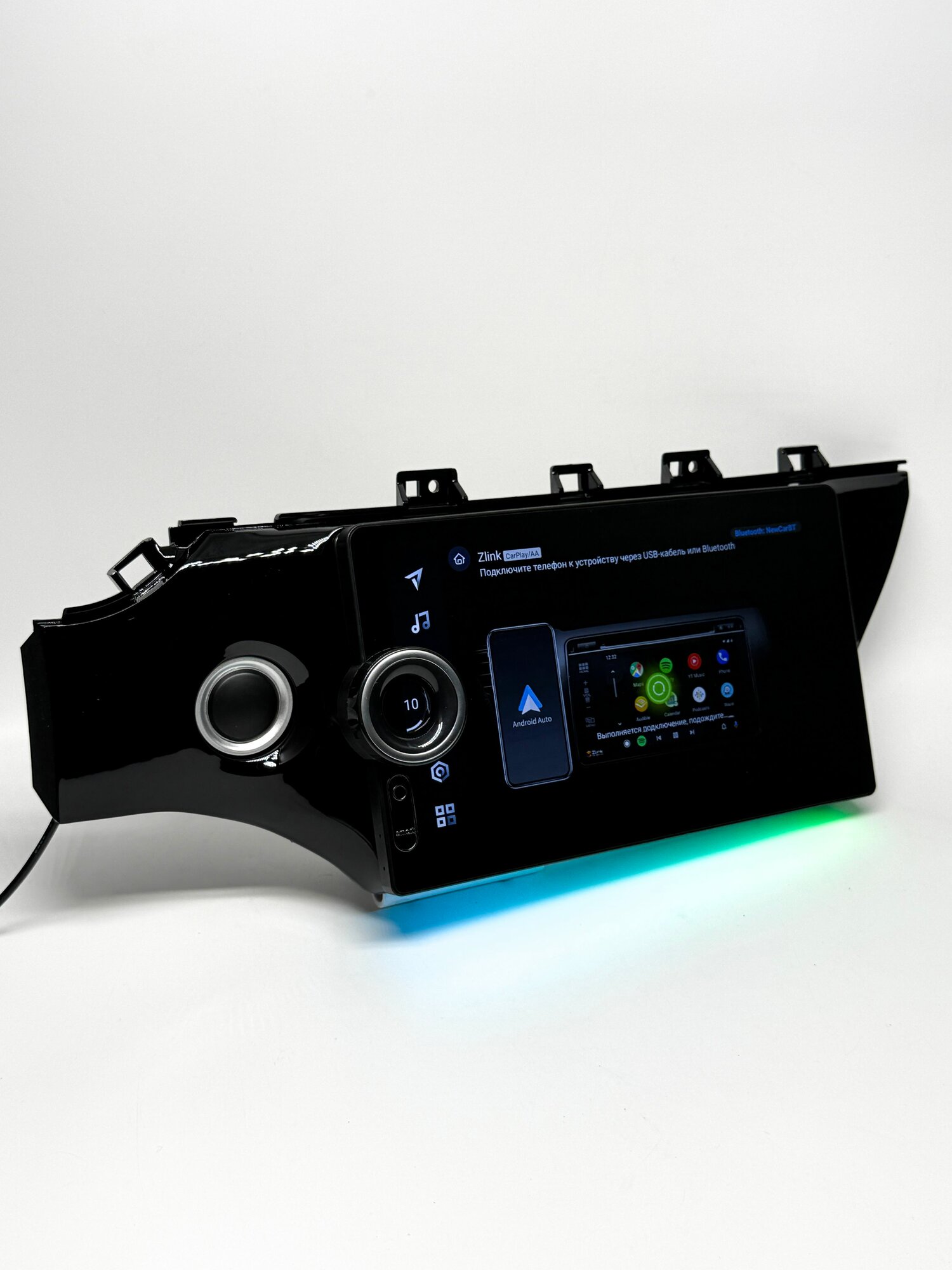 Магнитола 8-core 4/64 ГБ KIA RIO 4 2017-2020 RGB-подсветкой и крутилкой