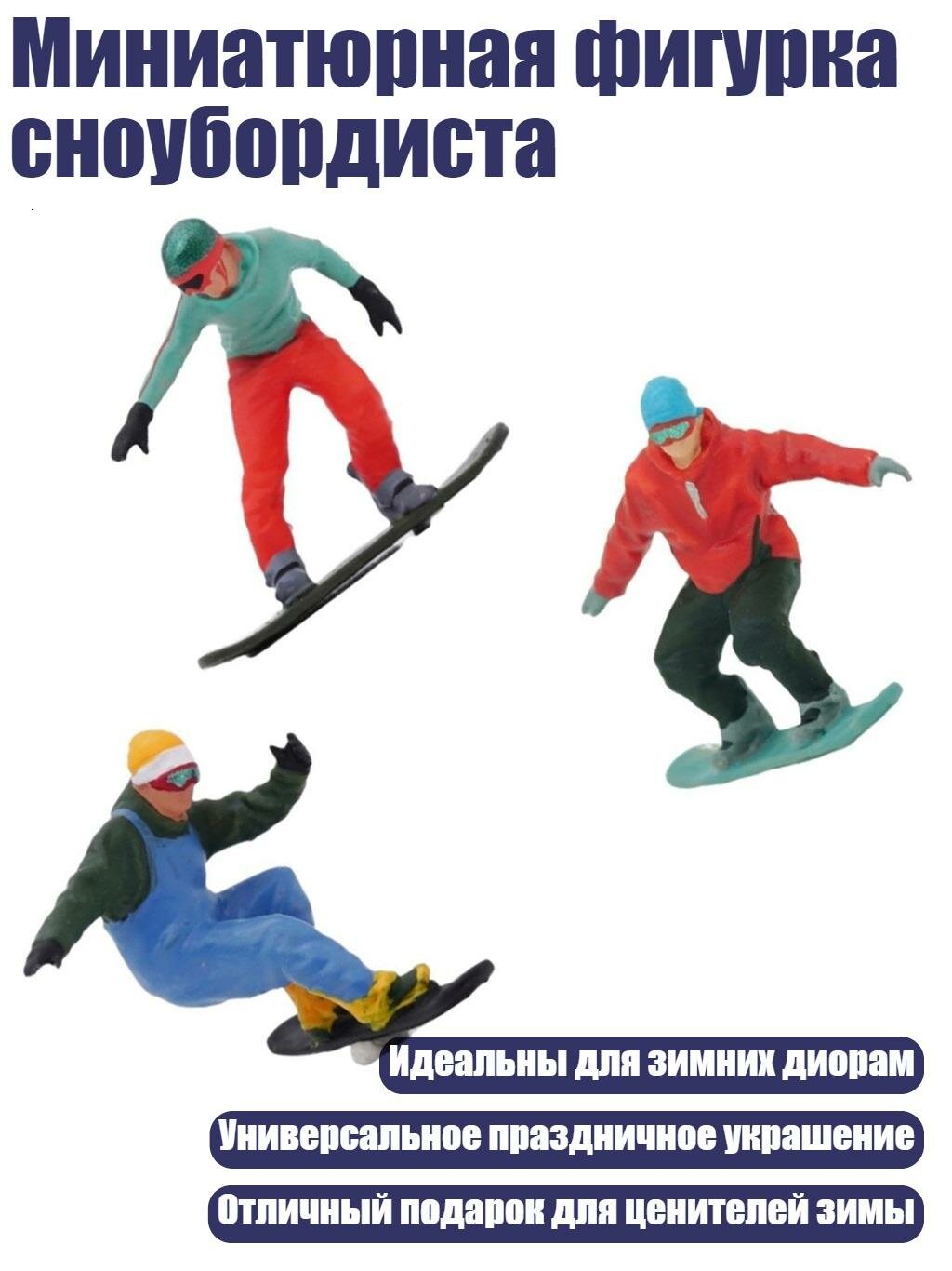 Миниатюрная фигурка сноубордиста