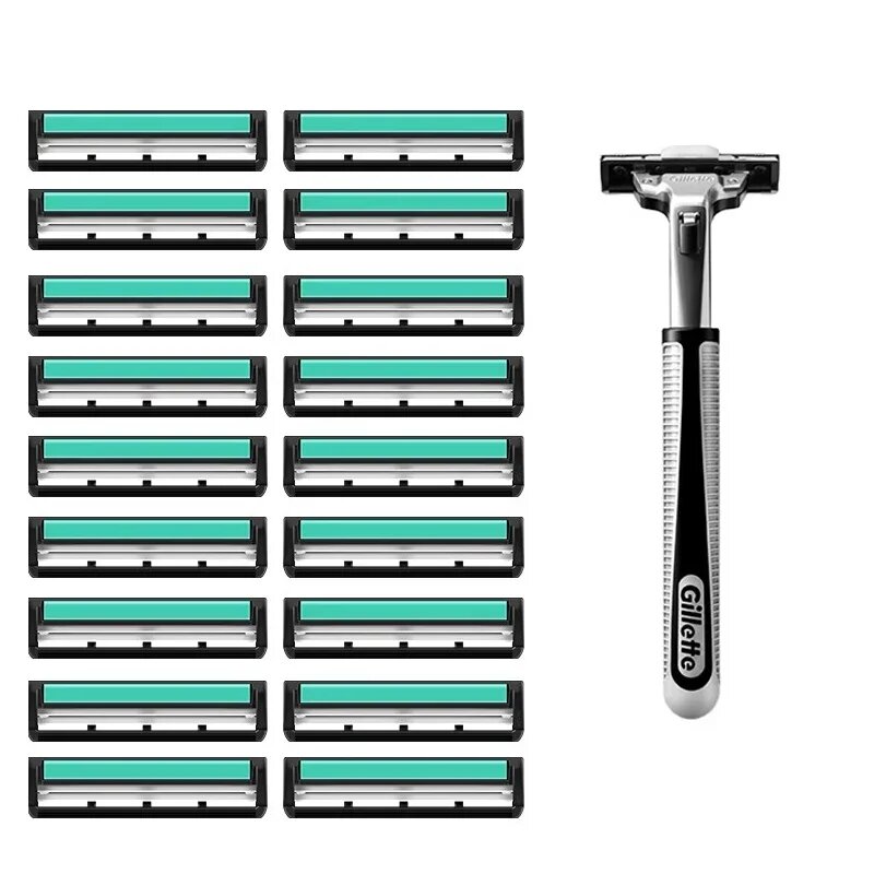 Лезвия для бритвы Gillette Vector 2, 16 шт. 18 Blades and handle