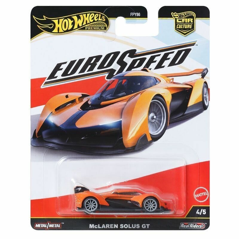 Hot Wheels FPY86 Европейские суперкары 1:64 Коллекционные модели машинок