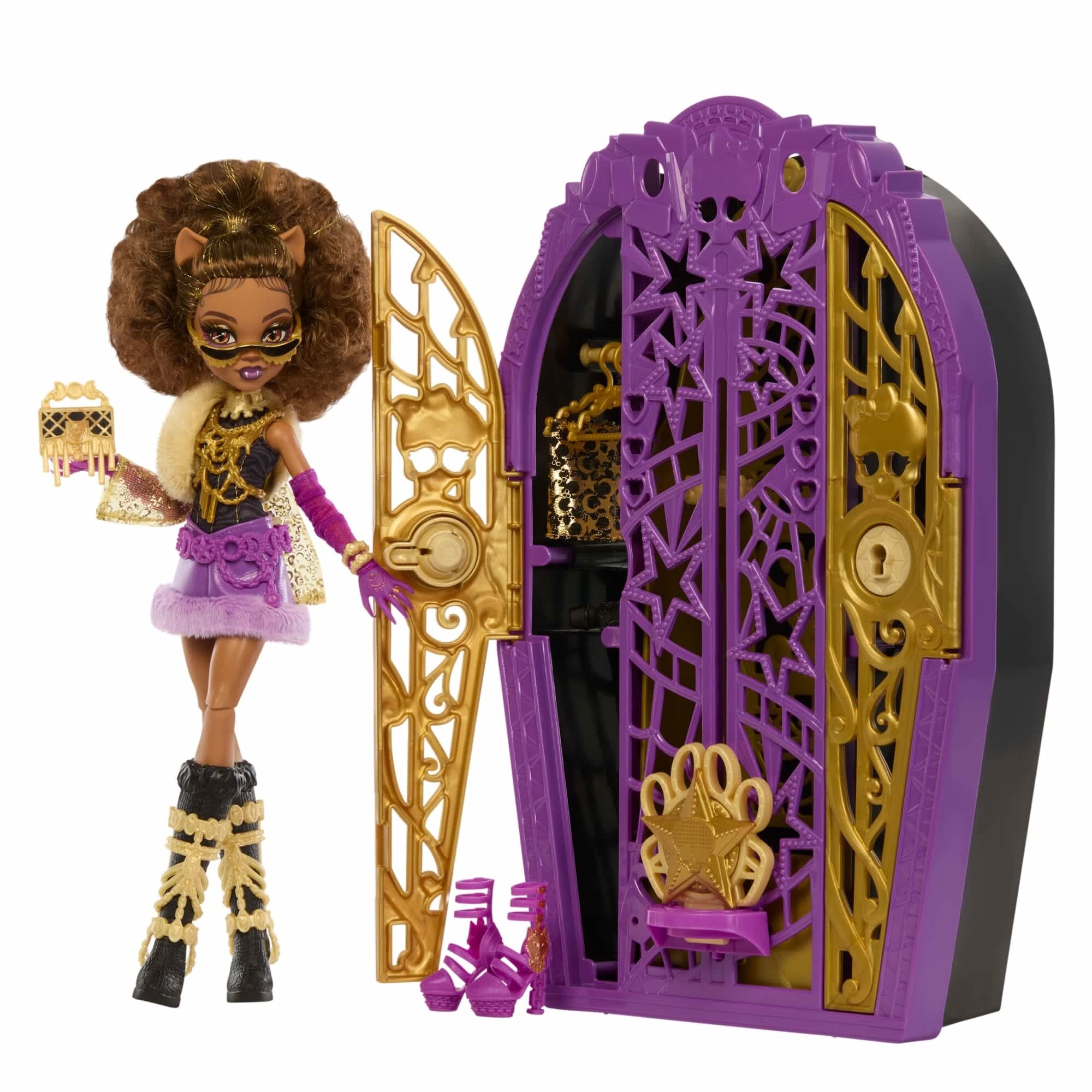 Кукла Mattel Monster High Таинственные друзья Клодин Вульф с аксессуарами JBG80, 19 сюрпризов
