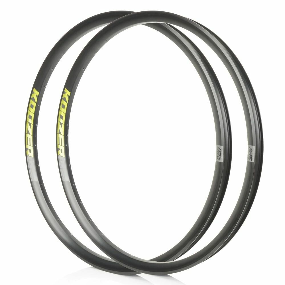 Обод велосипеда Koozer TR30 Heavy MTB, 4D умное сверление, 26", 27.5", 29", готовый для бескамерных шин, 32 H, 30 мм, запчасти для электровелосипедов AM FR DH Enduro-TR30 Green 26in 32H 2pcs