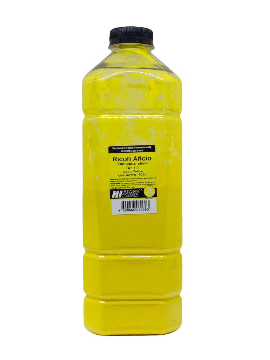 Тонер Ricoh Aficio Color, Тип 1.0, Y, 500 г желтый