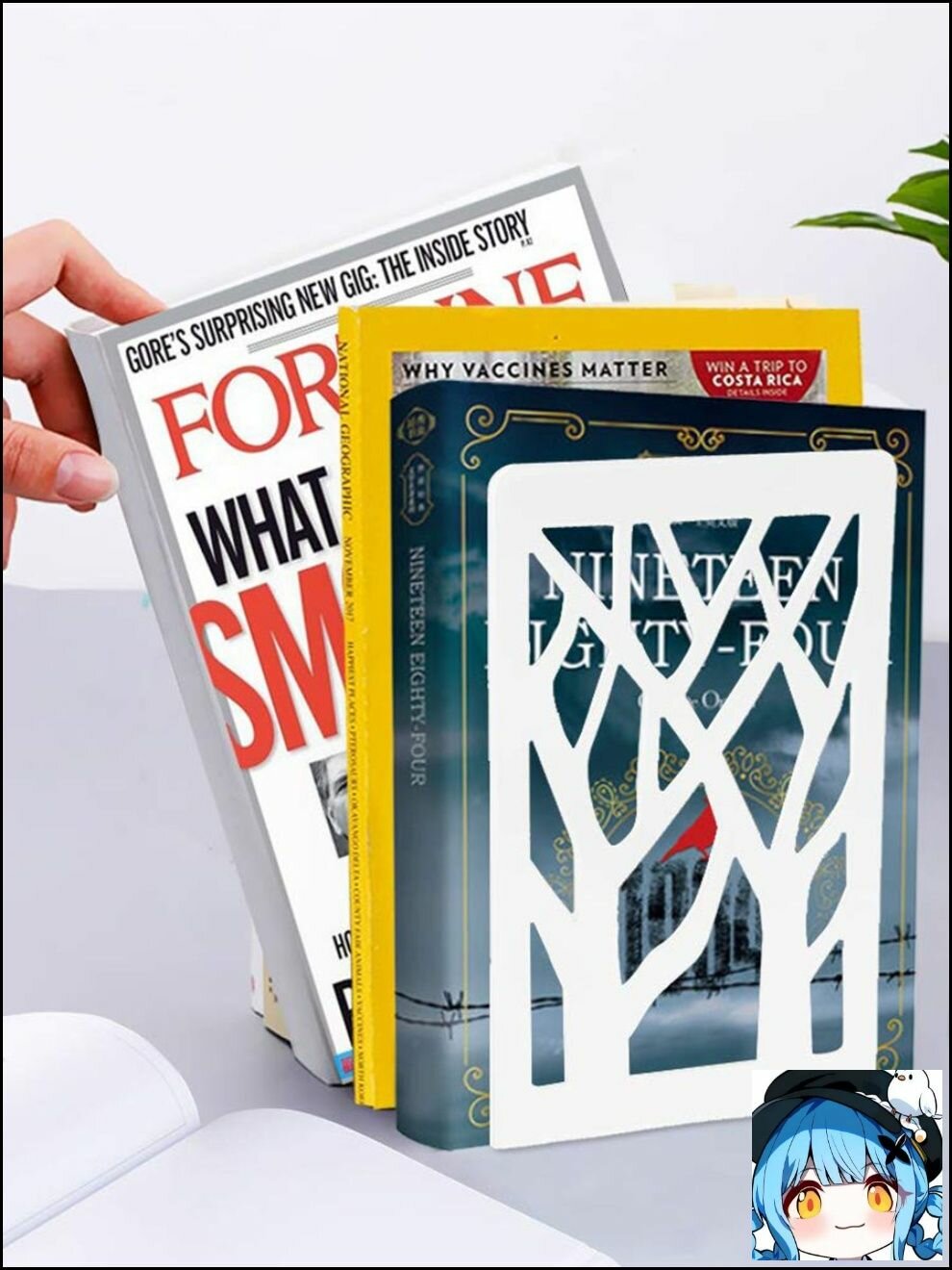 Подставка - ограничитель для книг и журналов (комплект 2 шт)