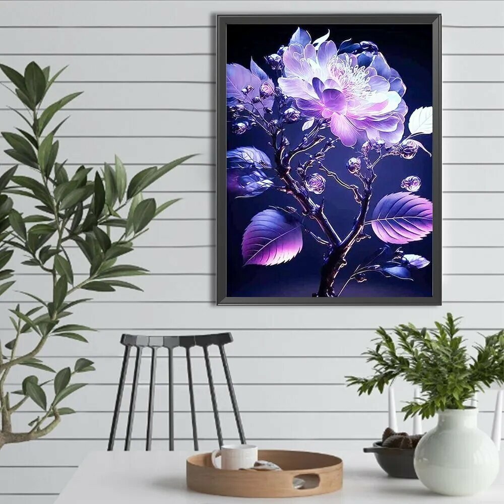 Набор картина из страз Стеклянный цветок, 30x40 см, хобби