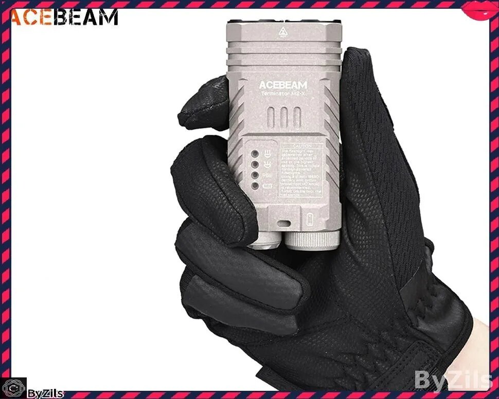 Фонарь ручной Acebeam Terminator M2-X Micro-Arc Oxidation темно-бежевый светодиодный ручной фонарь, 3200 люмен — фото 1
