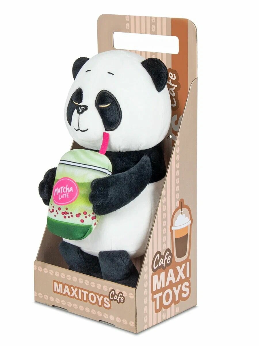 Мягкая игрушка MAXITOYS Панда Мо в подарочной коробке (MT250204-24)