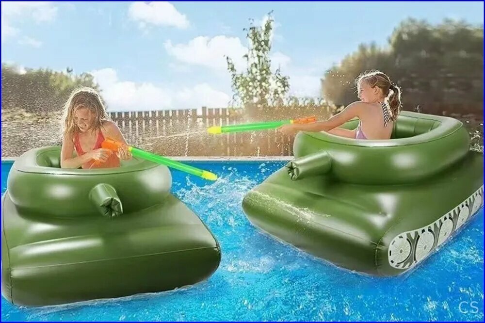 Надувной водяной баллончик, игрушка для водной битвы, танк, бассейн, брызгалка, автомобиль, круг для плавания