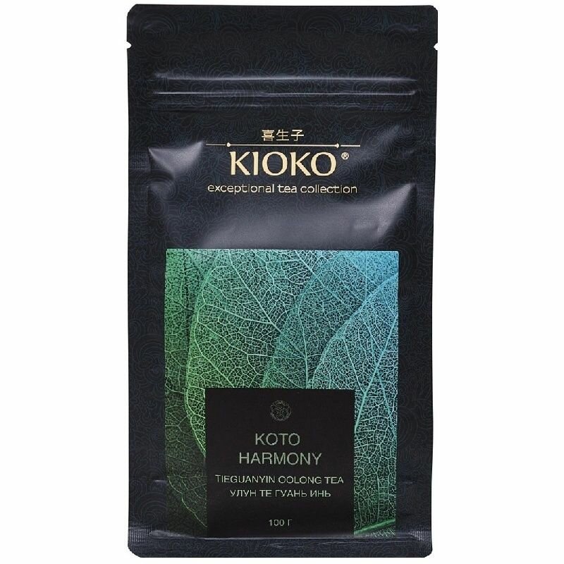 Чай KIOKO KOTO HARMONY листовой Улун Те Гуань Инь /пакет/ 100г