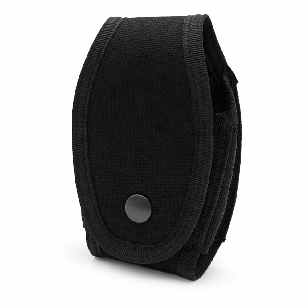 Держатель наручников со застежкой Snap Sheath Holster Case Pouch с петлей для ремня, материал нейлон, размер 13.5x8.5x2.5cm / 5.3x3.3x0.9in, вес 60g / 2.1oz, вес упаковки 63g / 2.2oz, в комплект входят 1 шт держатель наручников, петля для ремня подходит
