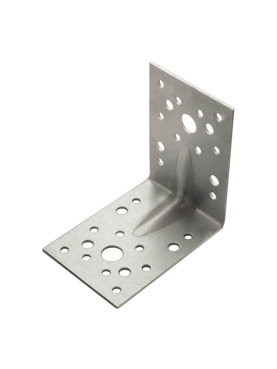 Уголок крепежный 50х50х40х2 мм, усиленный, оцинкованный