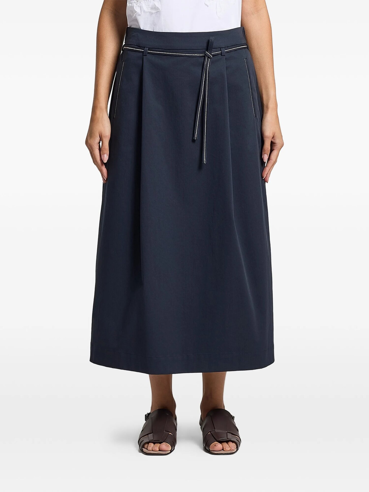 Юбка Tie-detail midi skirt