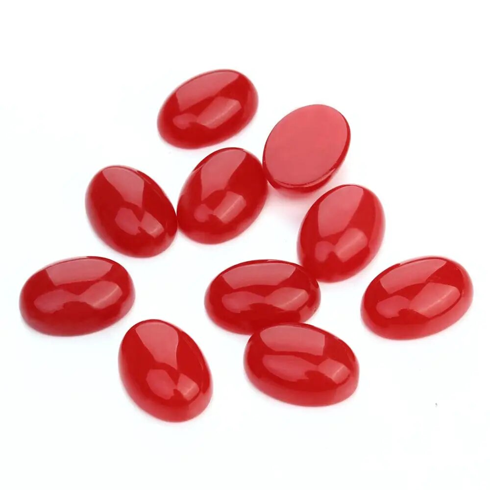 Кабошоны из оникса лаcoogh для ювелирных изделий Красный, 13x18mm 5pcs, 12