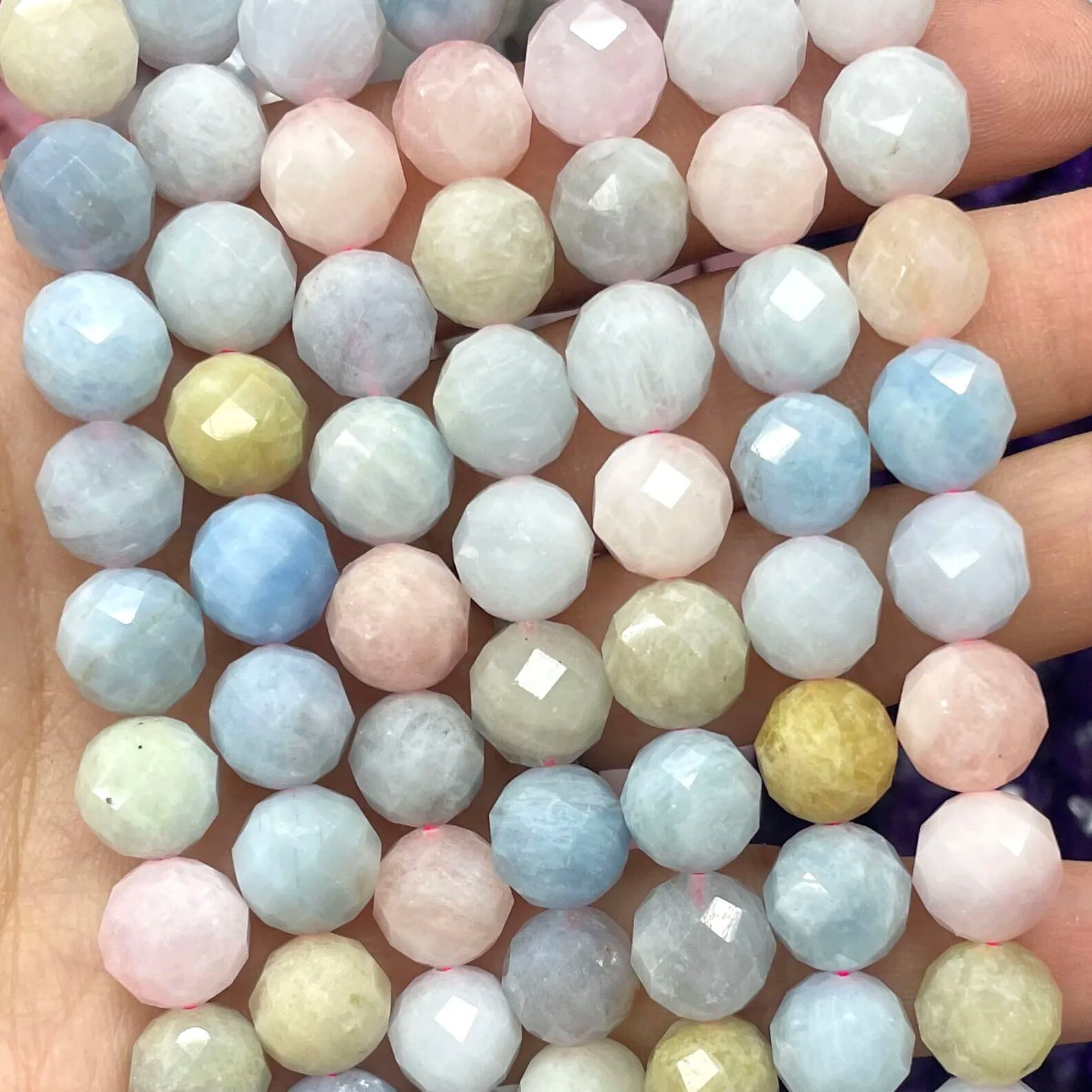 Бусины из лабрадорита JCXAZSJ серые 6 8 10 мм 6mm 30pcs beads, Morganite