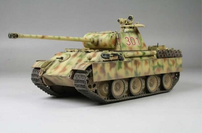 Vespid Models VS720008 Сборная модель танка Pz.Kpfw.V Panther Ausf.G, 1:72, с металлическим стволом и ИК-прибором FG1250