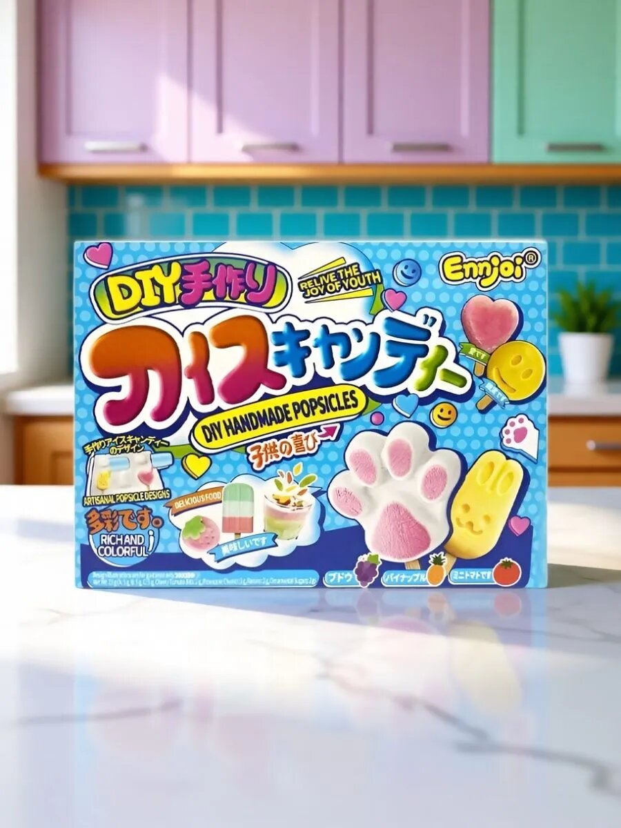 Сладкий набор для детей "Сделай сам: Popsicles Фруктовый лёд Guandong Lefen" 23 г, Китай