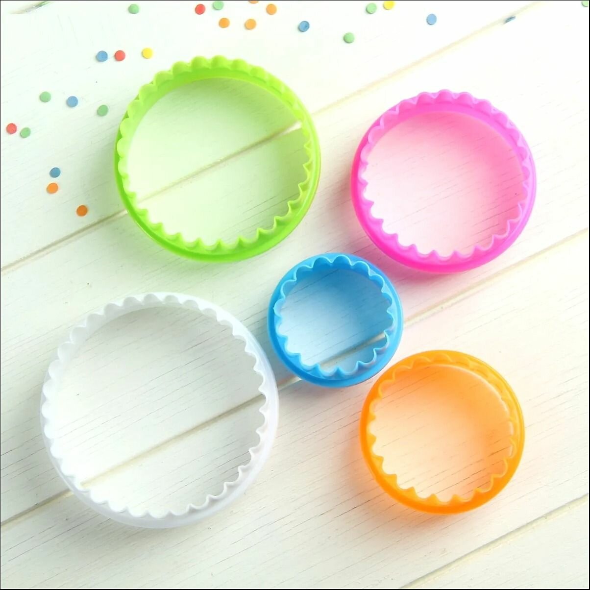 Форма для выпечки, Круглая, 8 см x 8 см, 5 шт