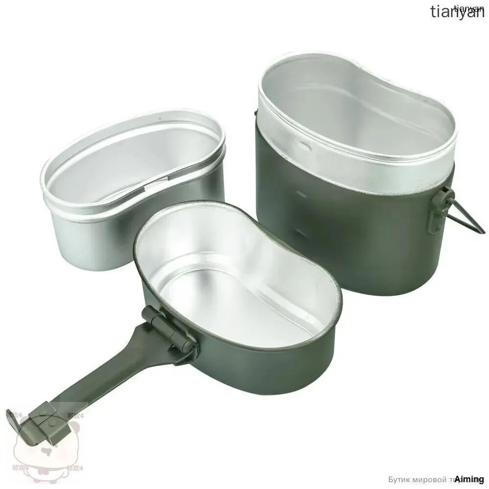 Котелок солдатский Бундесвера, 1500 мл.