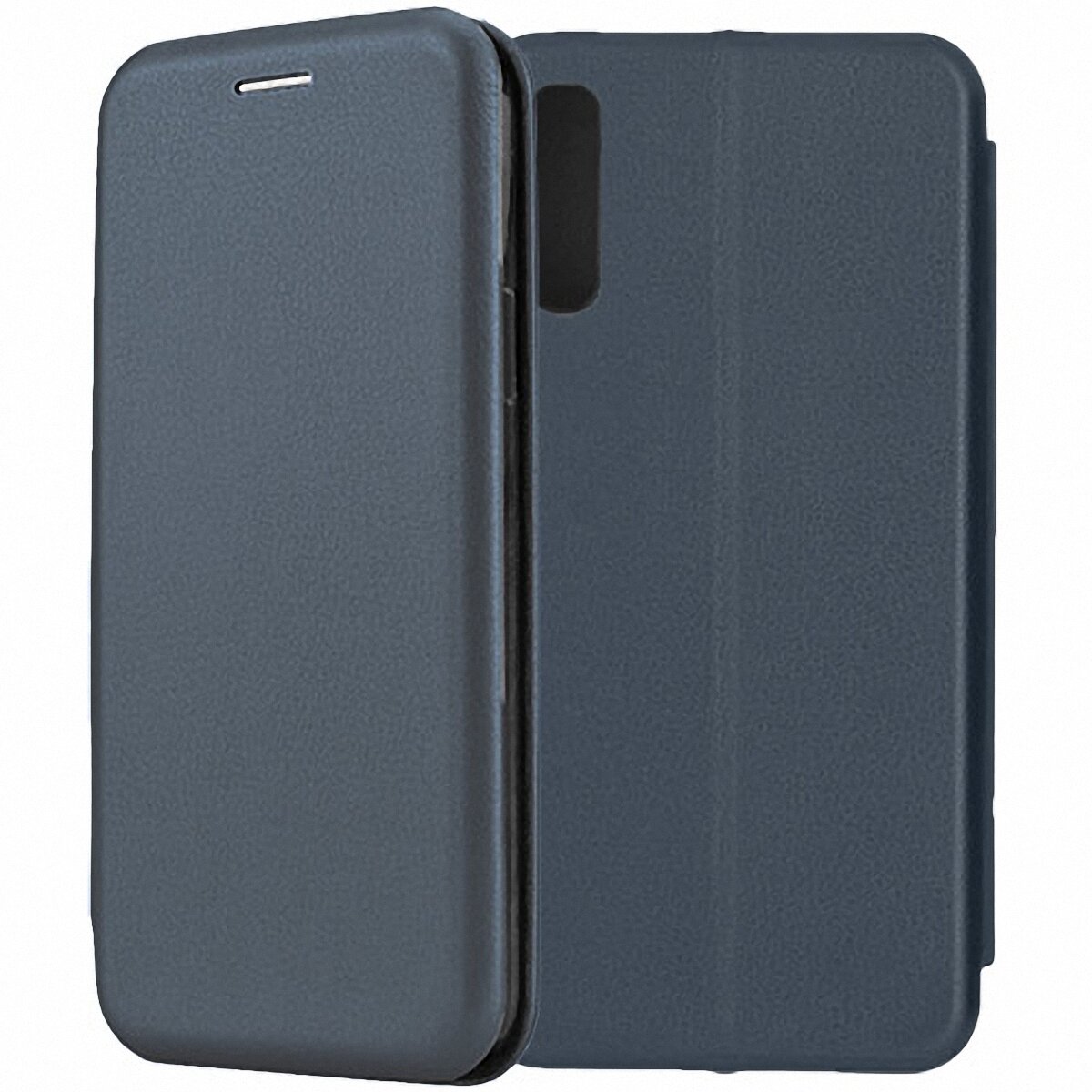 Чехол-книжка для Samsung Galaxy A30s A307 темно-синий / подставка, отделение для карт