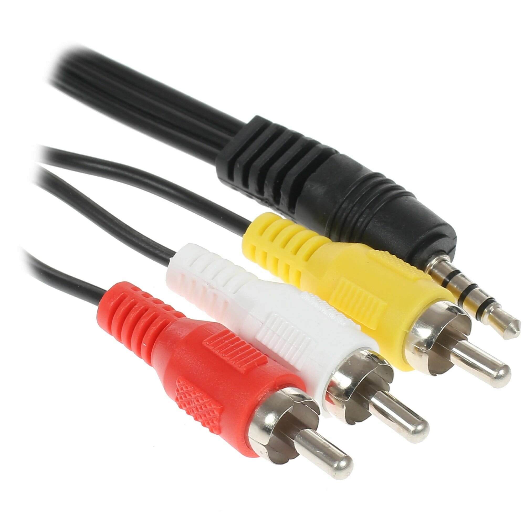Кабель Aceline jack 3.5 мм - 3RCA 3 м черный