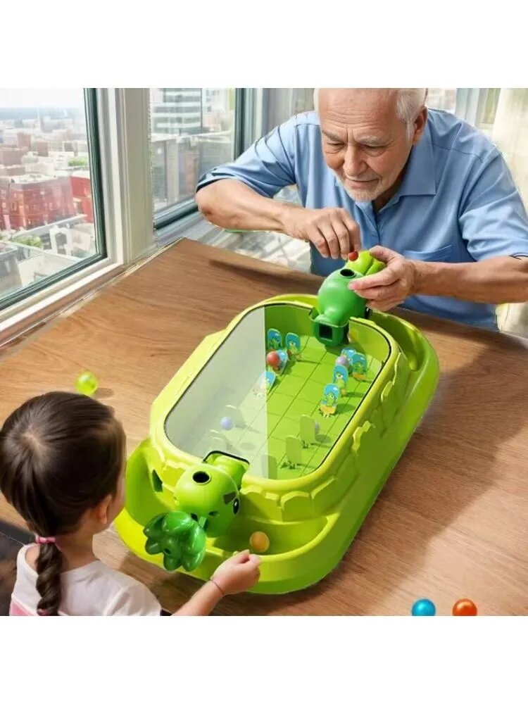 Стреляющий игровой автомат с шариками Битва растений, двусторонний дуэльный аппарат для детей и родителей, развивающий реакцию и внимание (настольная игра, антистресс)