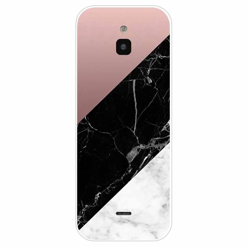 Чехол для Nokia 6300 4G мраморный розовый