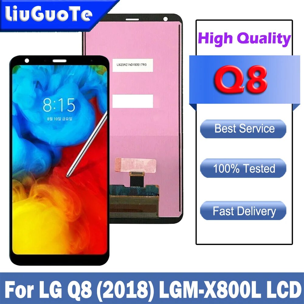 6,2 дюймовый экран для LG Q8 2018, дисплей для детской лампы, LM-Q815L, ЖК-дисплей с цифровым преобразователем, запасные части