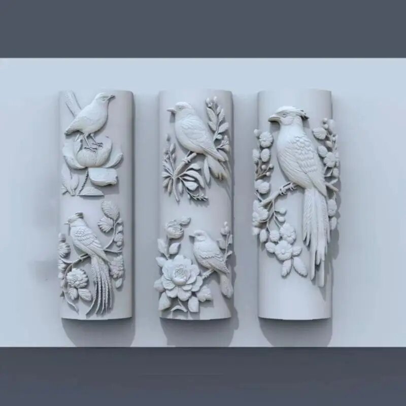 3D прозрачный силиконовый трафарет для маникюра с рельефным узором кролик и ангел A4
