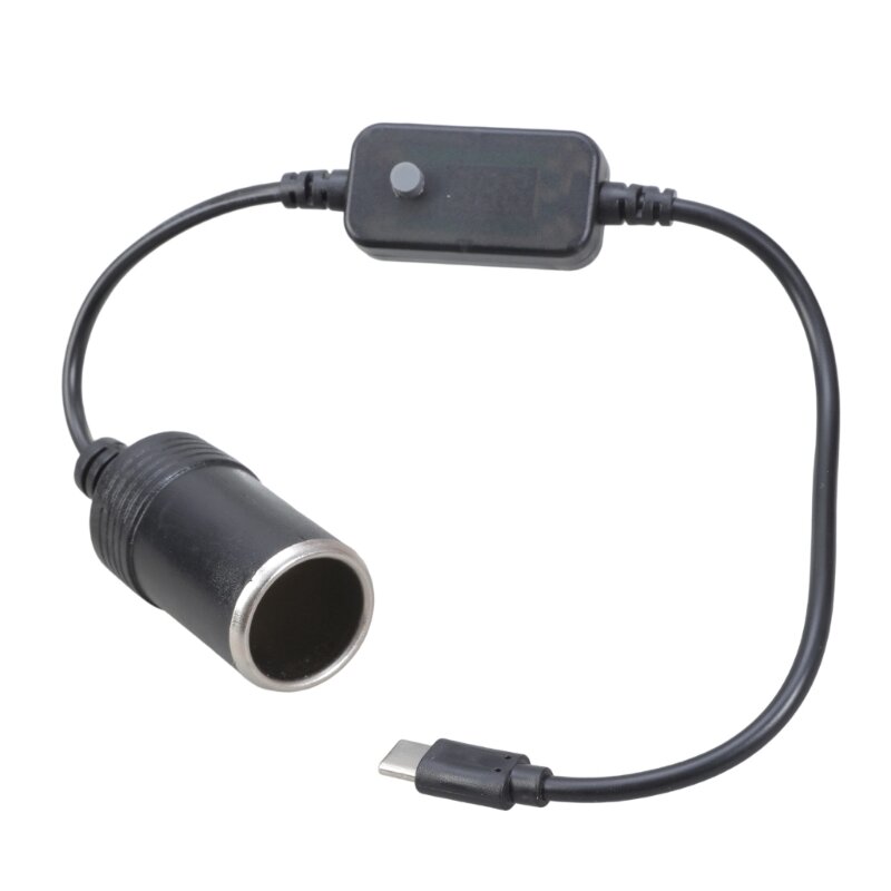 Кабель-преобразователь PD USB C от штекера к Разъему Прикуривателя с Регулируемым напряжением от 5 В до 20 В для видеорегистраторов и GPSS