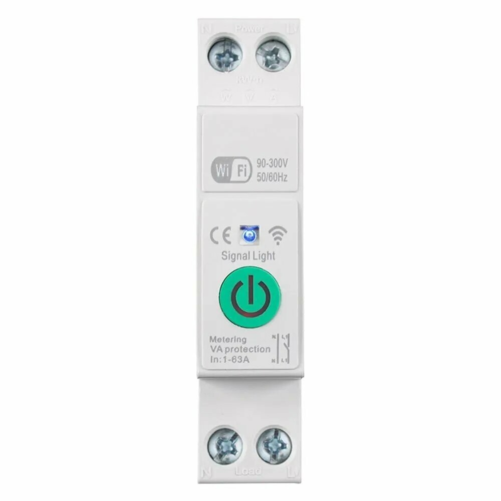 Wi-Fi Smart Currepler Lwerer Power Rail Switch Timing Voice Mobile Phone Управление 1-63A С Измерением