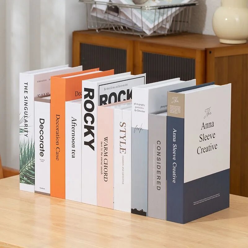 10 модных и роскошных поддельных книг, декоративные имитации книг