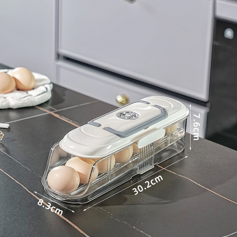 Многоярусный подвижный ящик для хранения яиц для кухни, подставка для яиц на боковую дверцу холодильника, специализированный ящик для хранения яиц.