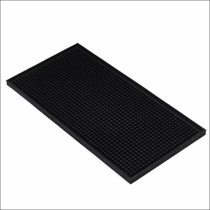 Барный коврик "Красивые продукты", резиновый, чёрный, 30x15 см