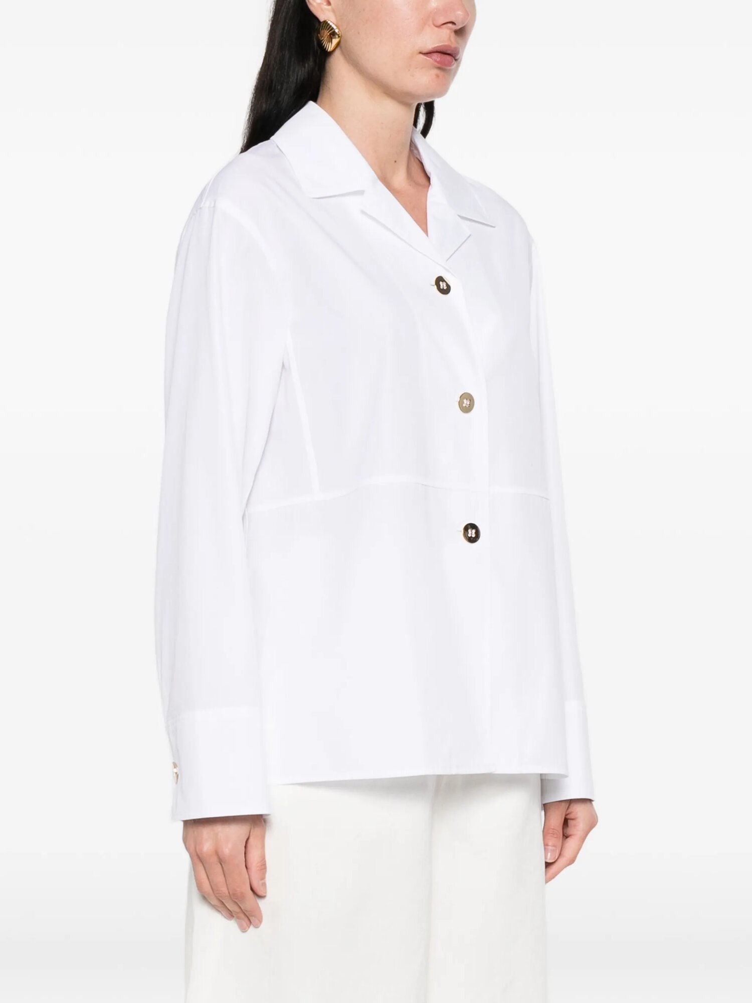 Рубашка Max Mara Button shirt, размер 42, white — фото 1