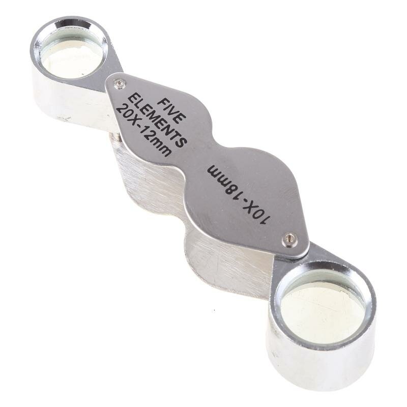 Карманный ювелирный лупа, Увеличительная линза-лупа Стеклянная линза-лупа для ювелирного серебра - Другое