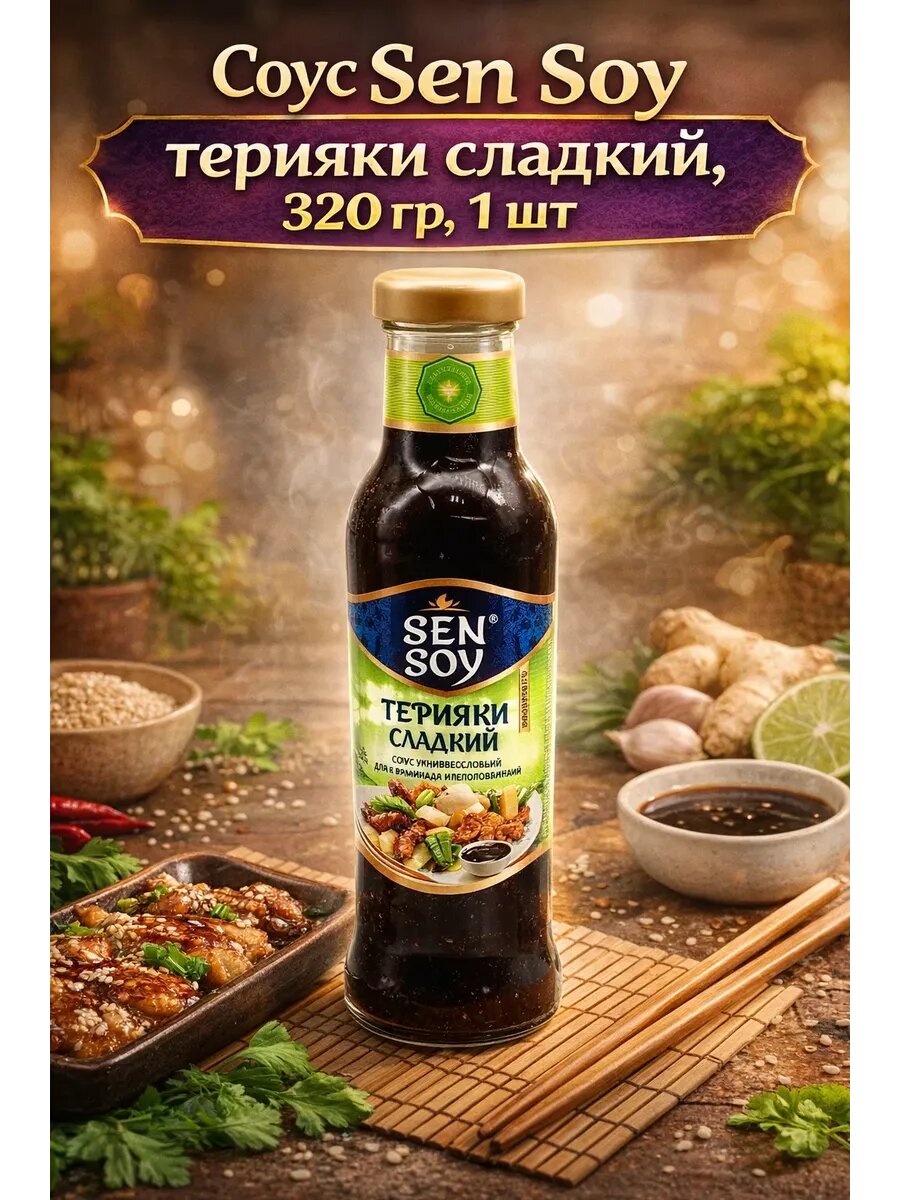 Соус Sen Soy терияки сладкий, 320 гр, 1 шт