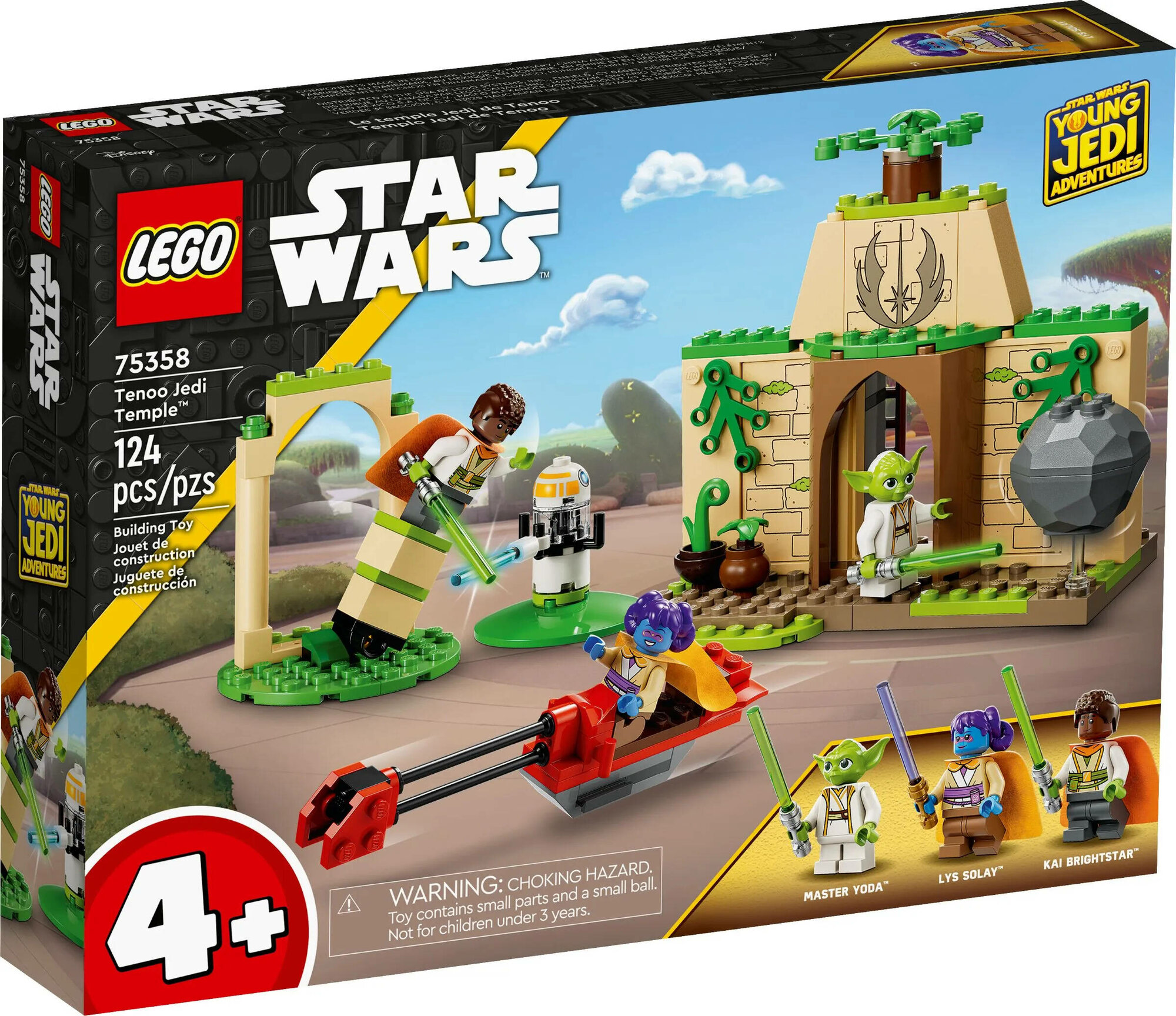 Конструктор LEGO Star Wars 75358 Храм Тену Джедаев, 124 детали, от 4 лет, 2023 год