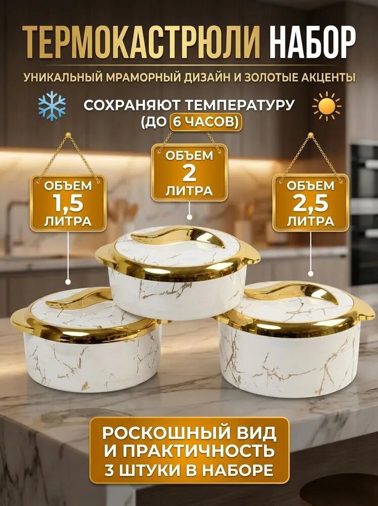 Термокастрюля 1,5 л, 2 л л.