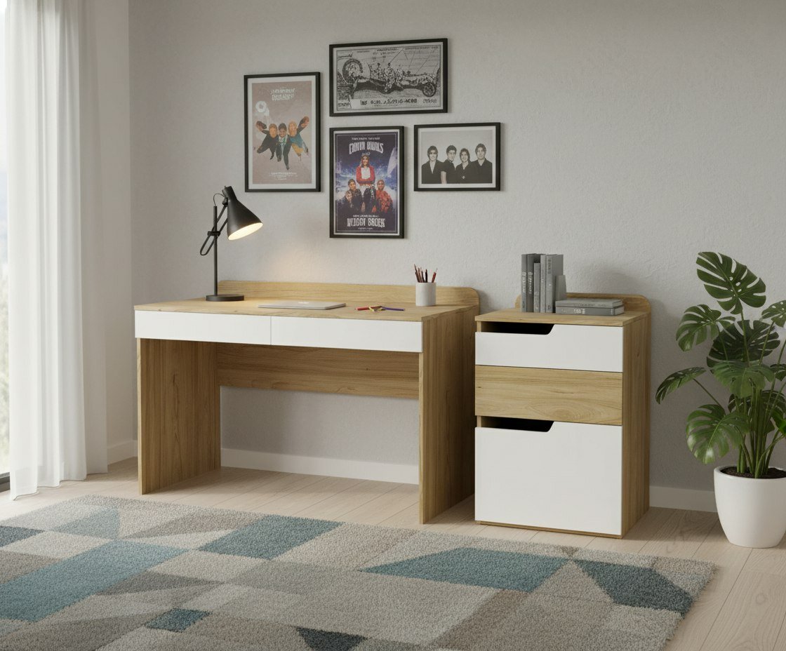 Стол + тумба коллекции Мозаика