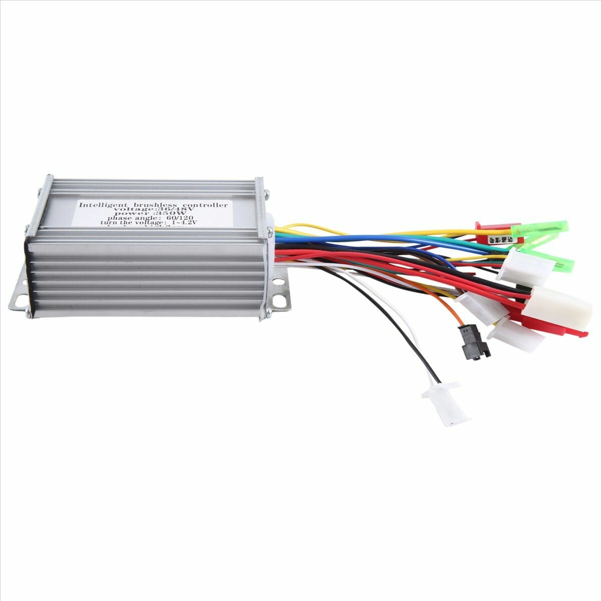 Бесщеточный контроллер для электровелосипеда, электросамоката, 36 В/48 В, 350 Вт, двойной режим работы: датчик/без датчика