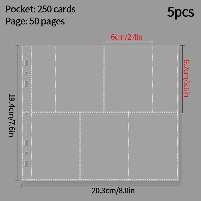 Папка-биндер на 5 карманов для фотокарточек, альбом для коллекционирования K-pop карточек айдолов, с фоновой бумагой