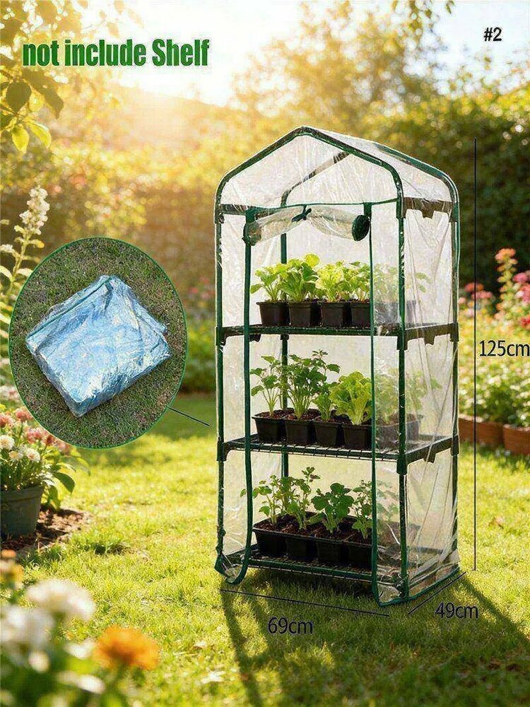 Парник, теплица мини y2H1767035648 6.9х1.75х9м, ПВХ (поливинилхлорид)