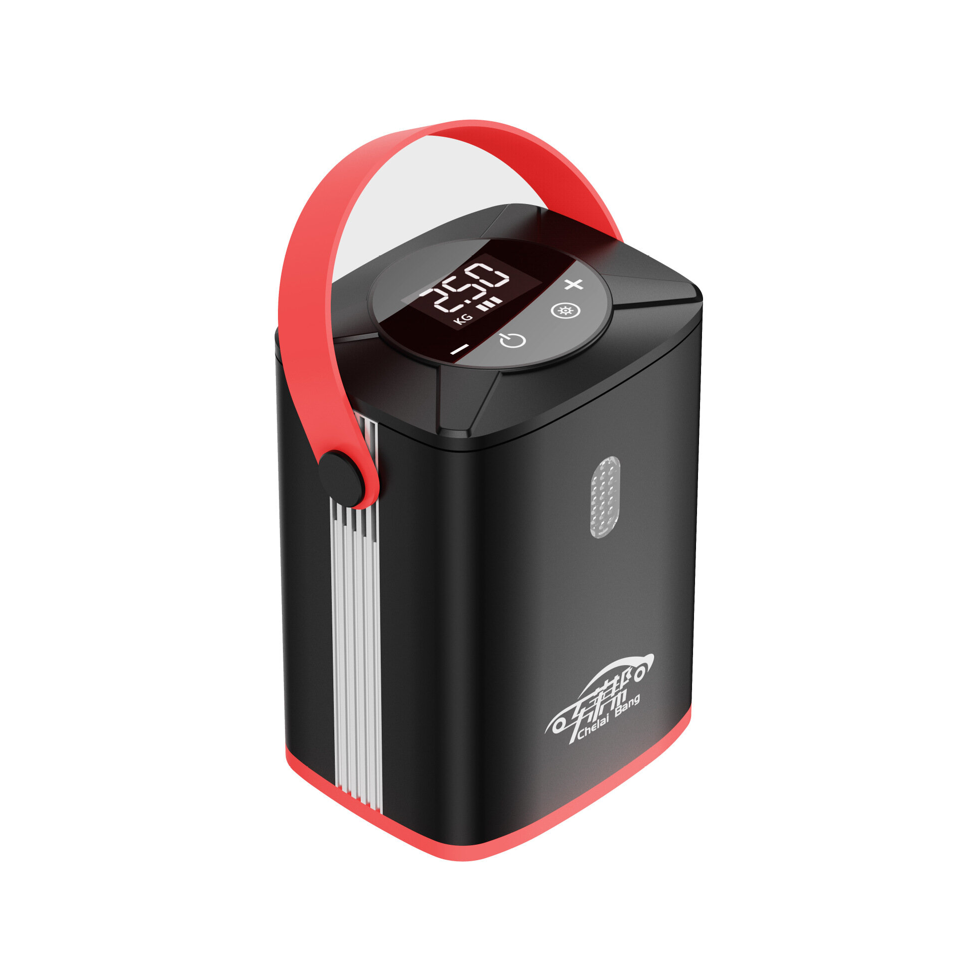 Беспроводной автомобильный воздушный насос, компактный портативный электрический одноцилиндровый компрессор 12В для автомобилей, с возможностью настройки.