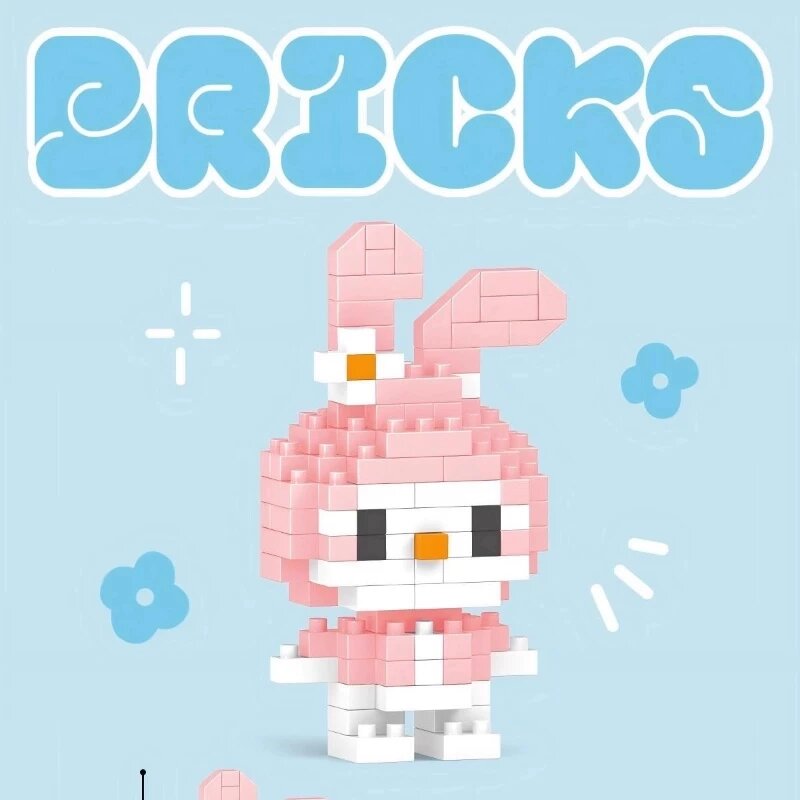 Плюшевая игрушка Kuro Melly Rabbit, кубики для девочек, обучающая головоломка, подарок 2025 года