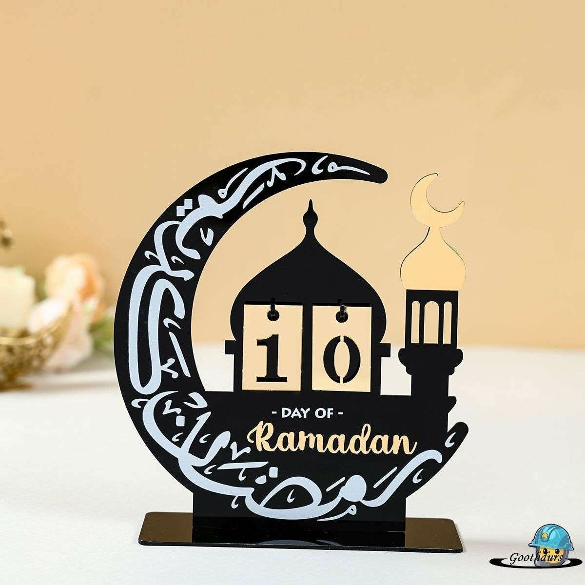 Украшение календаря с обратным отсчетом времени Рамадан Ид аль-Фитр-1 штука