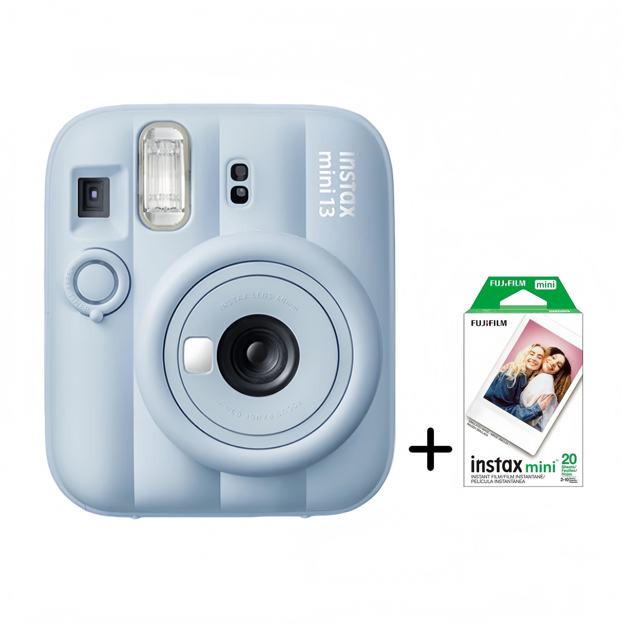 Fujifilm Instax mini 13(Включает 10 фотобумаг) Фотоаппарат моментальной печати Fujifilm Instax mini 13 Frost Blue